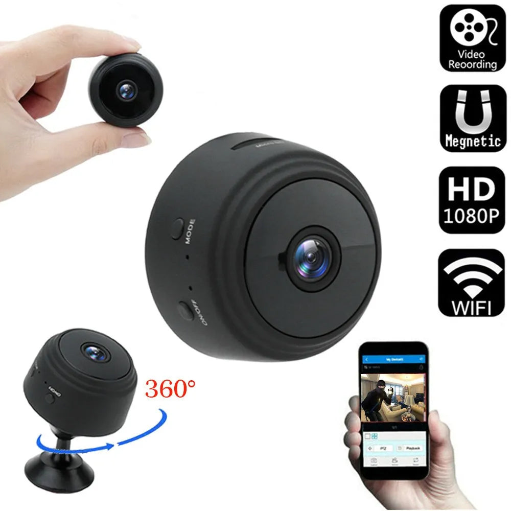 Mini WiFi Magnetic Camera: Discreet and Effective Security – PALONGO